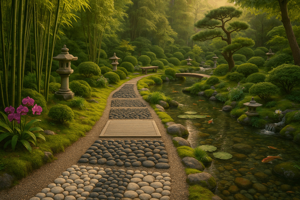 Serene Meditative Walking Pathways - zenvyro